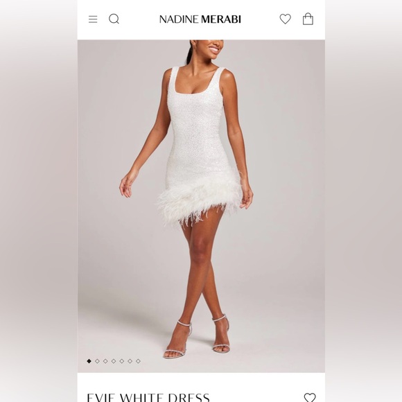 NADINE MERABI | Dresses | Nadine Merabi Evie White Dress | Poshmark